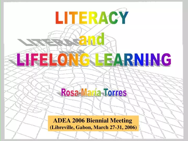 PPT - LITERACY and LIFELONG LEARNING PowerPoint Presentation, free ...