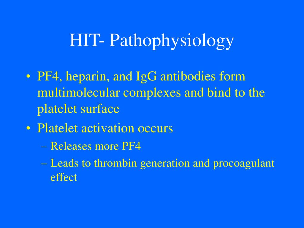 PPT - Heparin Induced Thrombocytopenia PowerPoint Presentation, free ...
