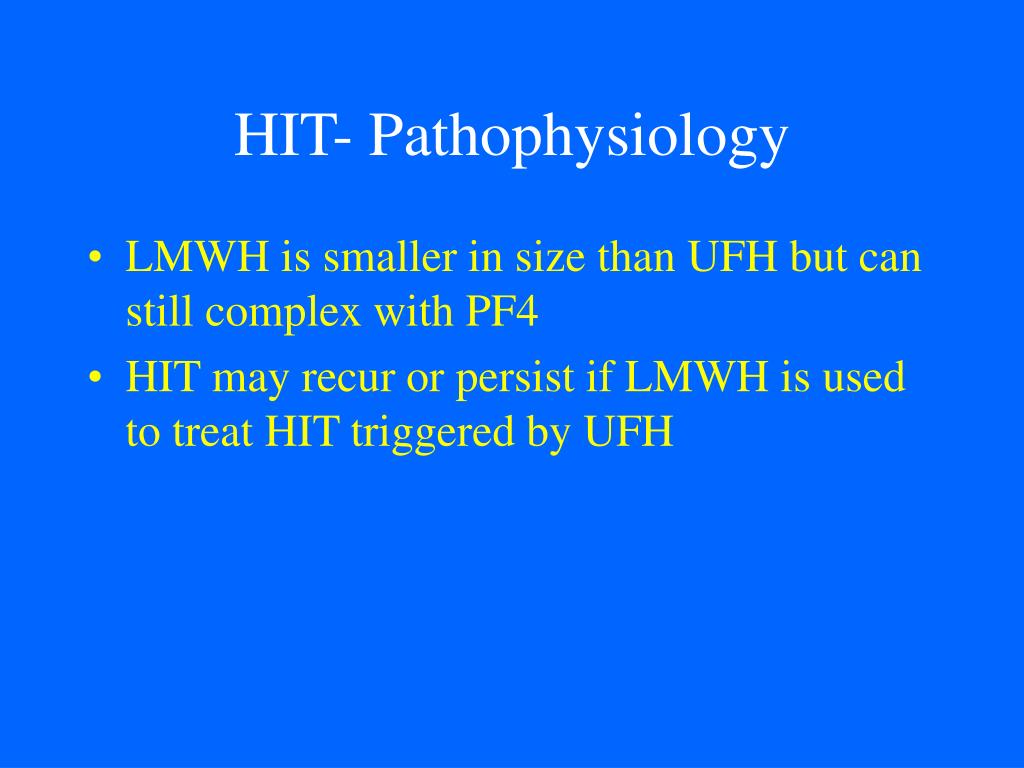 PPT - Heparin Induced Thrombocytopenia PowerPoint Presentation, free ...