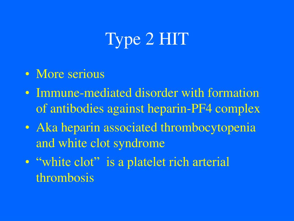 PPT - Heparin Induced Thrombocytopenia PowerPoint Presentation, free ...