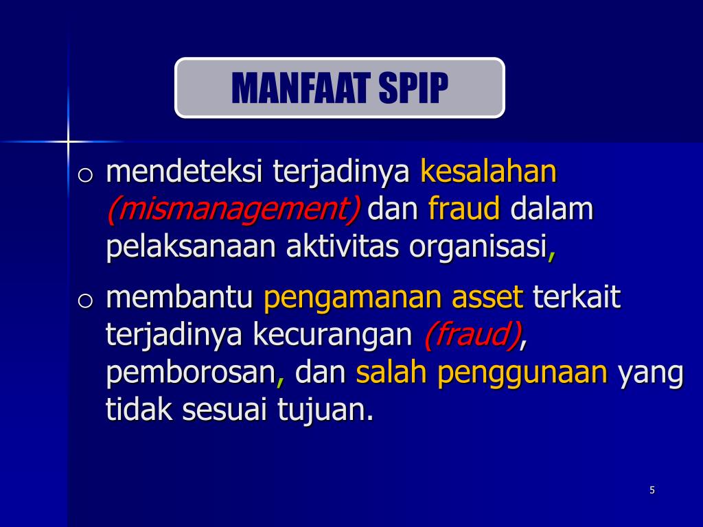 PPT - SISTEM PENGENDALIAN INTERN PEMERINTAH (SPIP) KEMENTERIAN ...