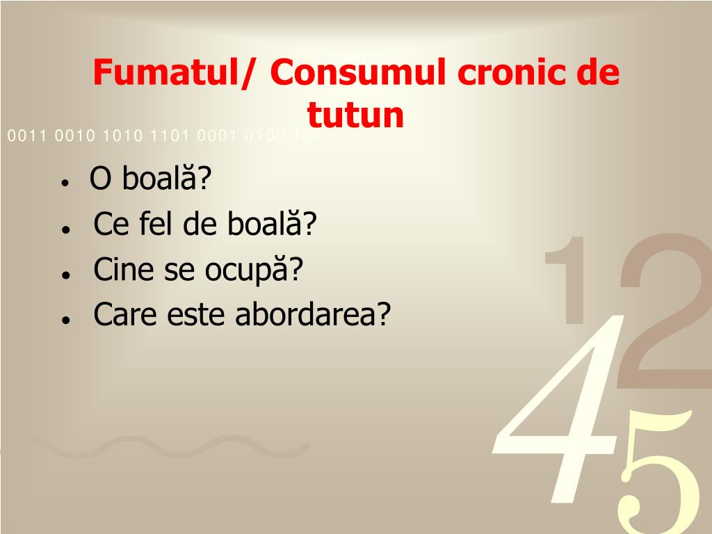 PPT - Tabagismul de la statistici la practica medicală PowerPoint ...