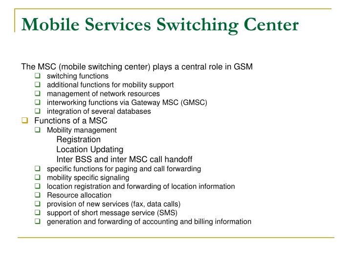 PPT - Global System for Mobile Communication (GSM): An Overview ...