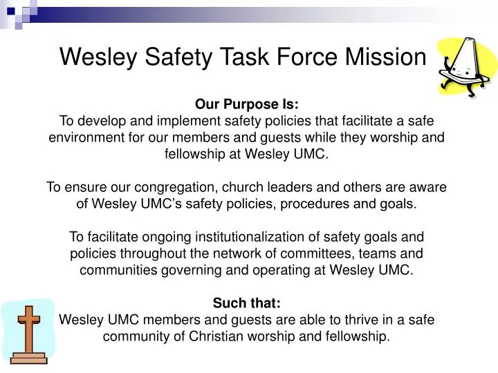 PPT - Wesley Safety Task Force Mission PowerPoint Presentation, free ...