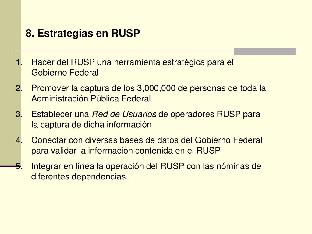 PPT - REGISTRO ÚNICO DE SERVIDORES PÚBLICOS RUSP PowerPoint ...