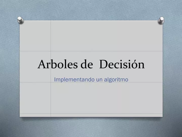 PPT - Arboles de Decisión PowerPoint Presentation, free download - ID ...
