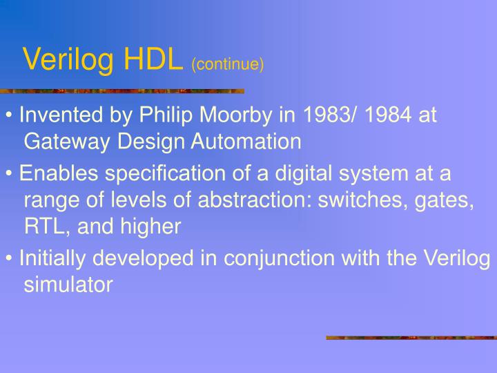 PPT - Verilog-HDL PowerPoint Presentation - ID:6057978
