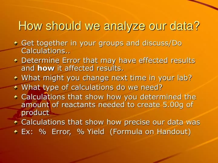 PPT - How should we analyze our data? PowerPoint Presentation, free ...