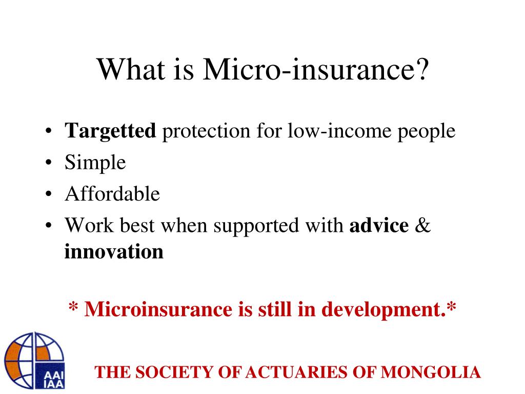 PPT - The role of the Actuary in Microfinance PowerPoint Presentation ...
