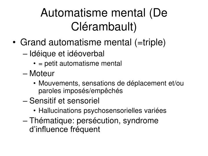 PPT - Sémiologie psychiatrique PowerPoint Presentation - ID:6060721