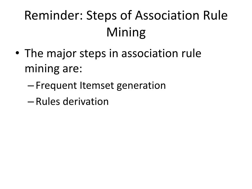 Ppt Association Rule Mining Apriori Algorithm Powerpoint