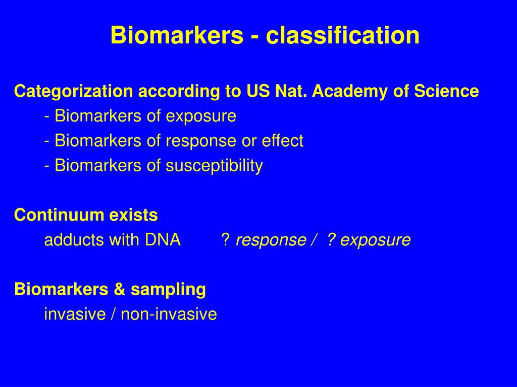 Different Types Of Biomarkers Different Types Of Biomarkers