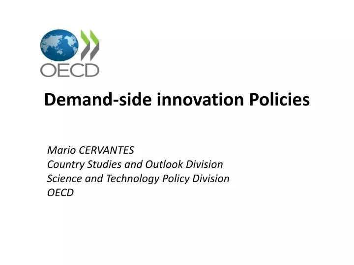 PPT - Demand-side innovation Policies PowerPoint Presentation, free ...