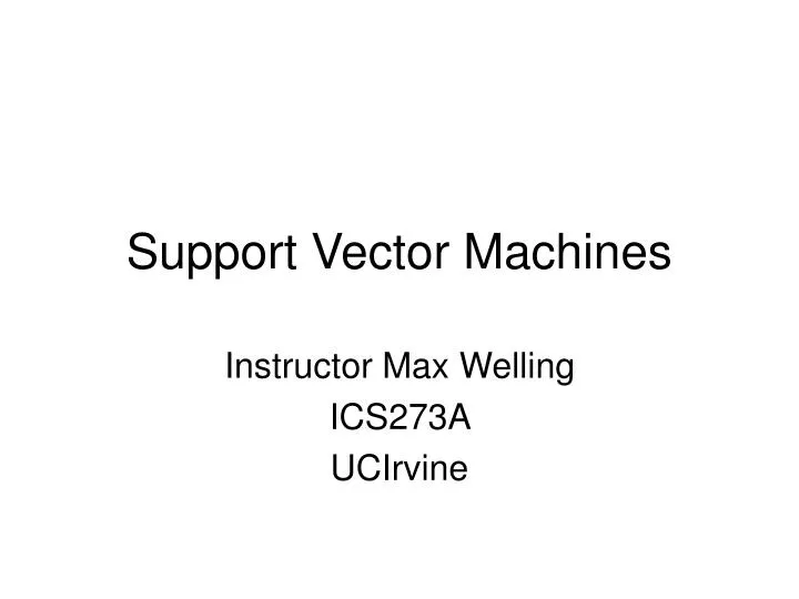 PPT - Support Vector Machines PowerPoint Presentation, free download ...