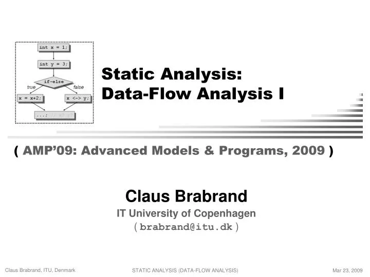 Ppt Static Analysis Data Flow Analysis I Powerpoint Presentation