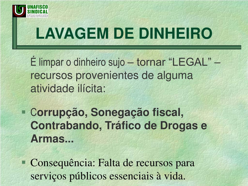 Ppt Lavagem De Dinheiro Powerpoint Presentation Free Download Id
