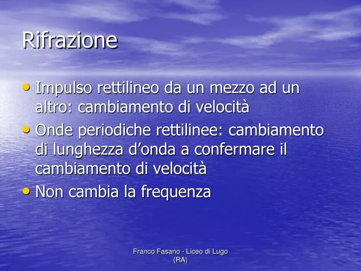PPT - Rifrazione PowerPoint Presentation, free download - ID:6061912