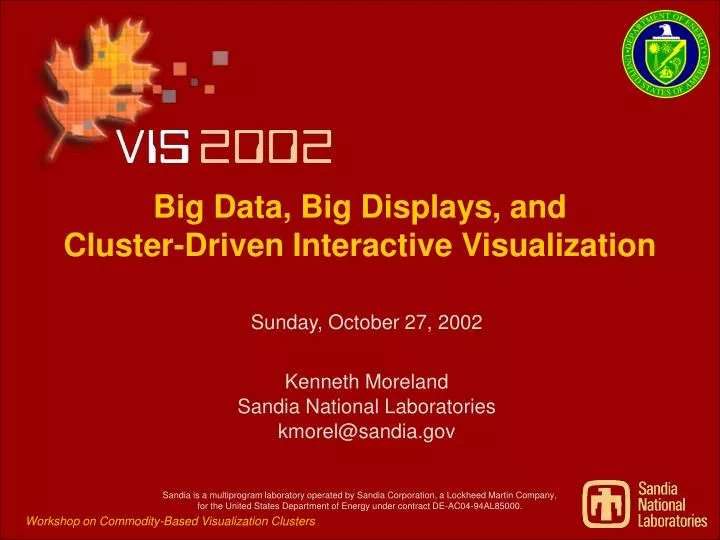 PPT - Big Data, Big Displays, and Cluster-Driven Interactive ...