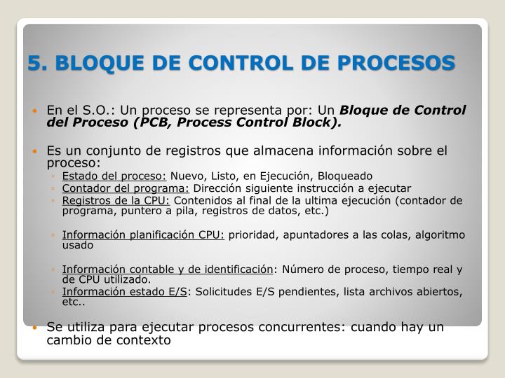 PPT - TEMA 1: «GESTIÓN DE PROCESOS» PowerPoint Presentation - ID:6061949