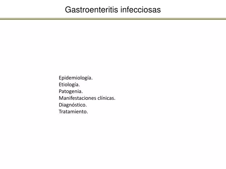 PPT - Gastroenteritis infecciosas PowerPoint Presentation, free ...
