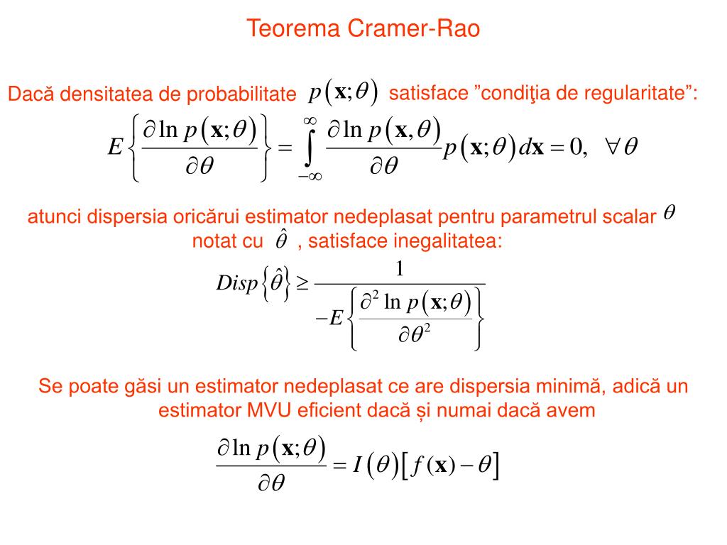 PPT - Influenţa dispersiei asupra preciziei estimatorului PowerPoint ...