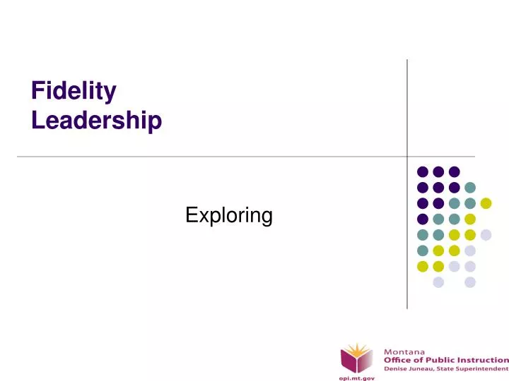 PPT - Fidelity Leadership PowerPoint Presentation, free download - ID ...