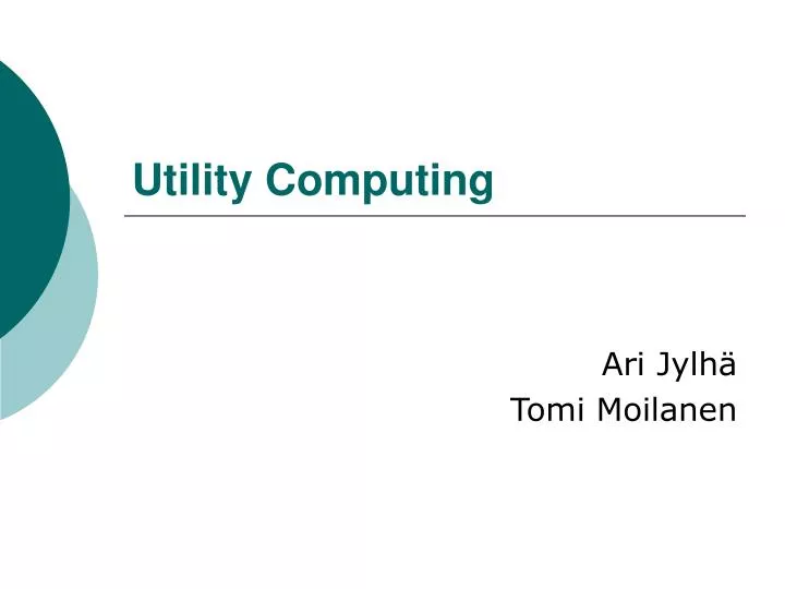 PPT - Utility Computing PowerPoint Presentation, free download - ID:6064432