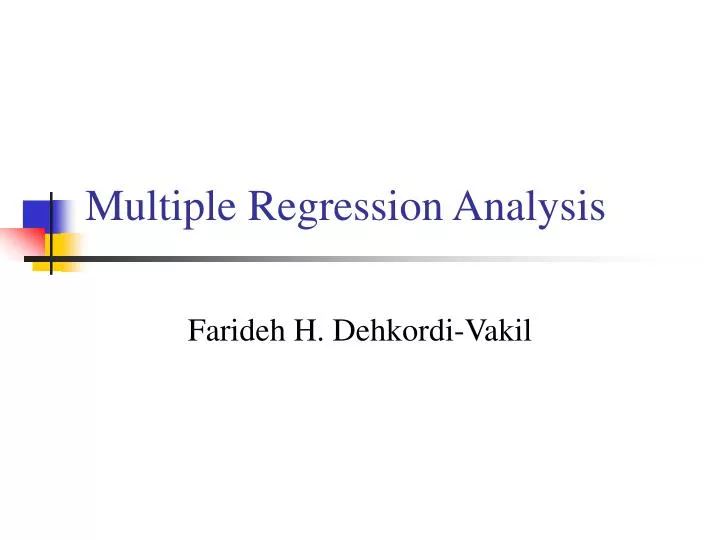 PPT - Multiple Regression Analysis PowerPoint Presentation, free download - ID:6064614