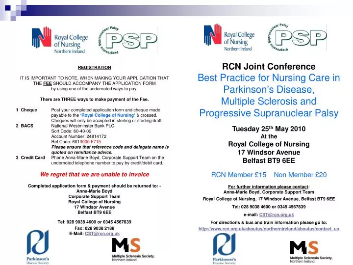 PPT - RCN Joint Conference Best Practice for Nursing Care in Parkinson ...