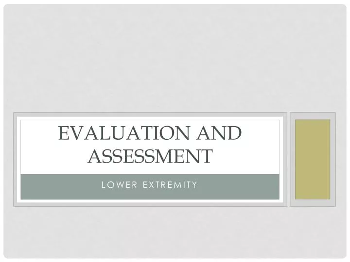 PPT - Evaluation and assessment PowerPoint Presentation, free download ...
