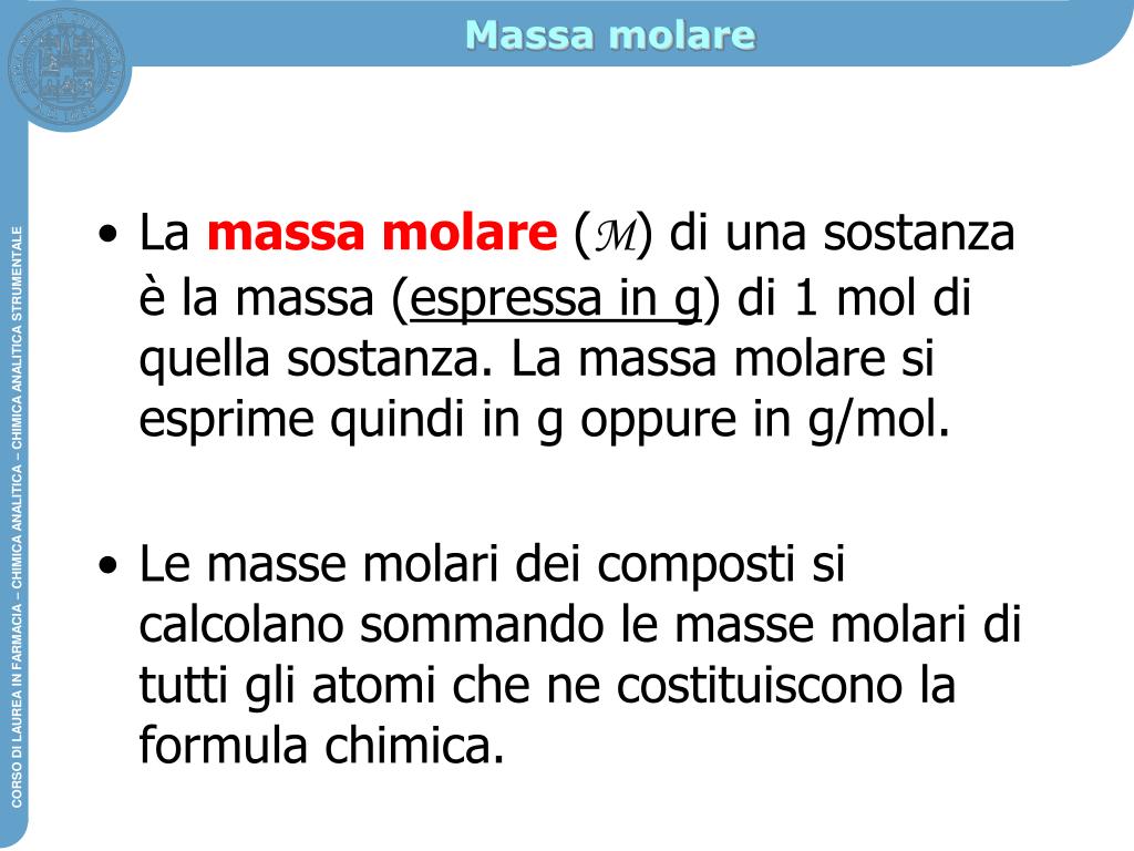 PPT - Modulo di Esercitazioni di Chimica Analitica PowerPoint ...