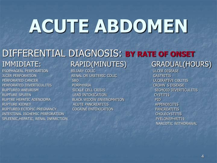 PPT - ACUTE ABDOMEN PowerPoint Presentation - ID:6067721