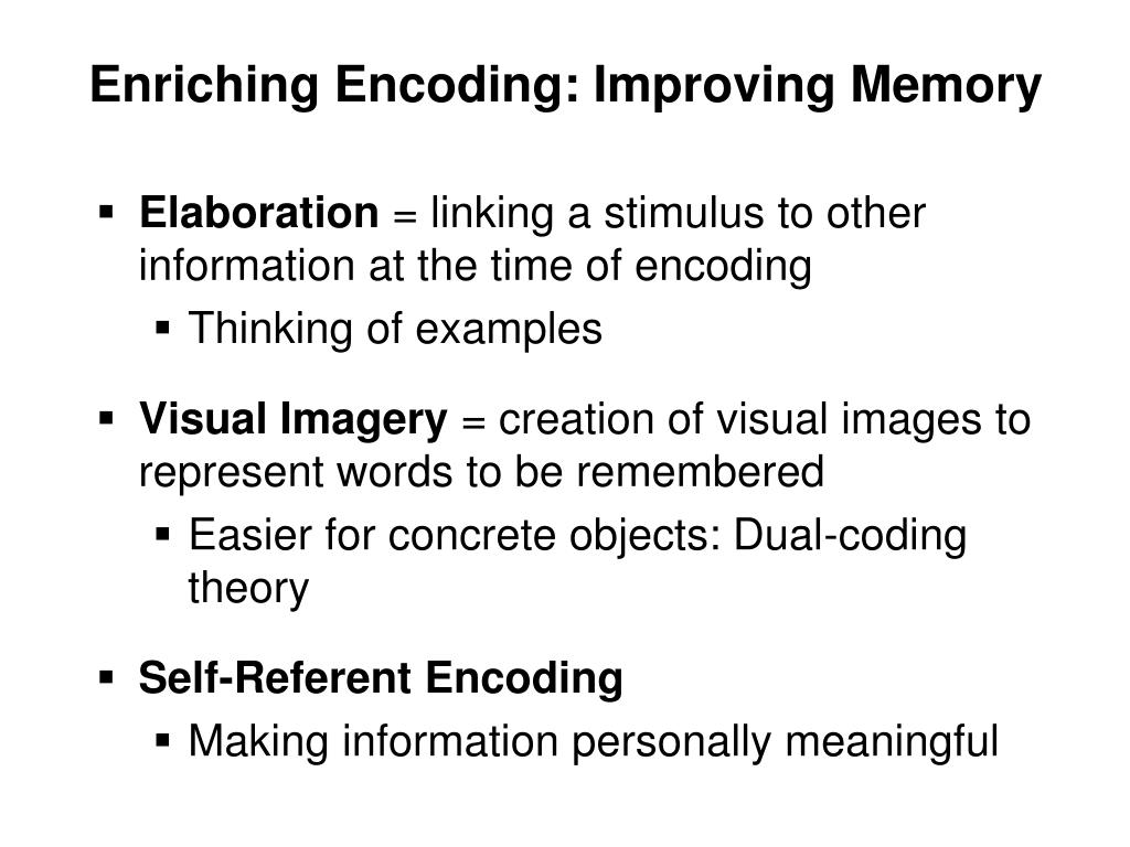 Ppt Chapter 7 Human Memory Powerpoint Presentation Free Download