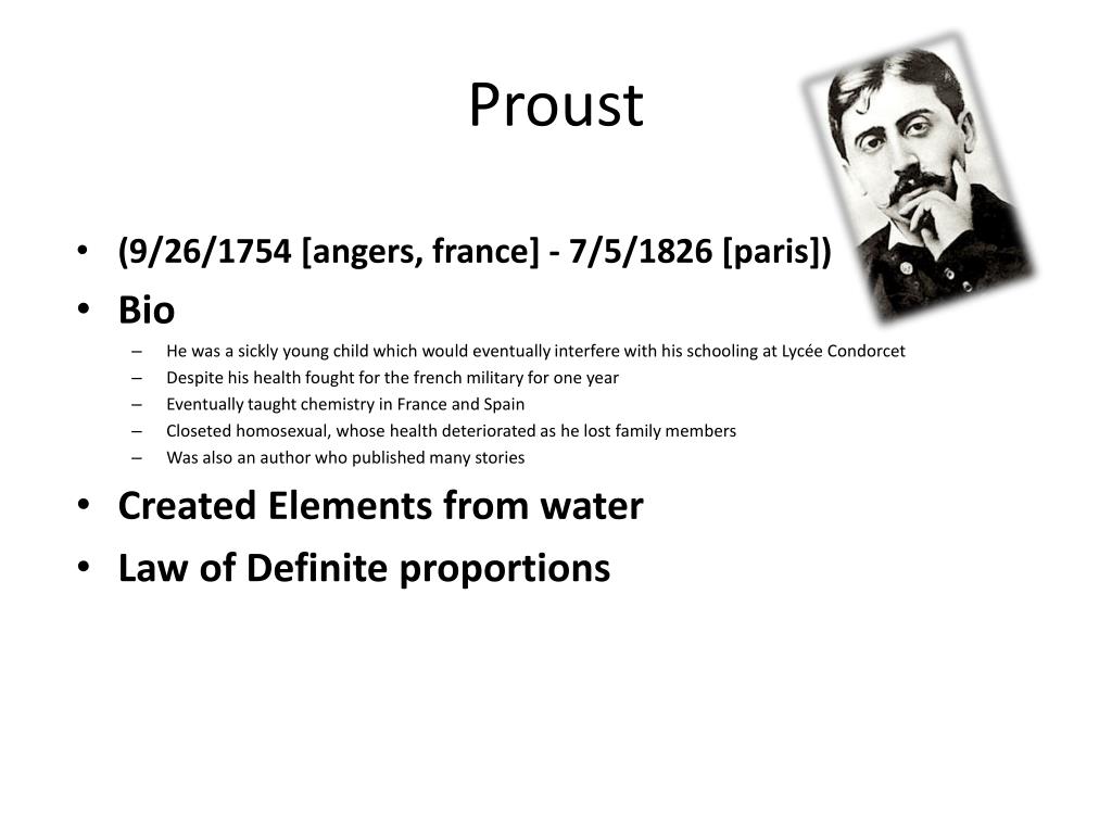 PPT - Lavoisier, Proust and Berthollet and the Laws of Conservation of ...
