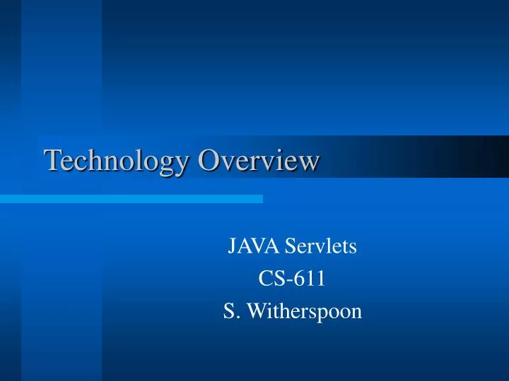 PPT - Technology Overview PowerPoint Presentation, free download - ID ...