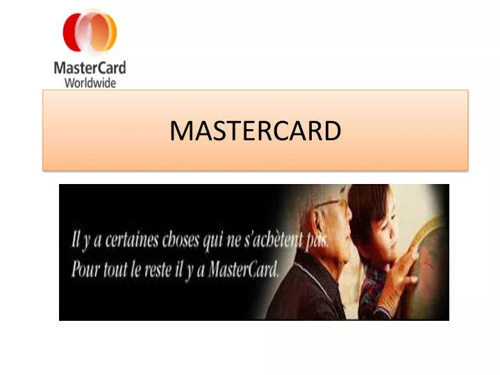 PPT - MASTERCARD PowerPoint Presentation, free download - ID:6068995