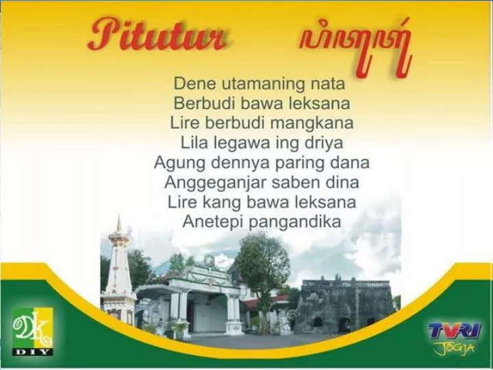 PPT - DINAS KEBUDAYAAN PROVINSI DAERAH ISTIMEWA YOGYAKARTA PowerPoint ...