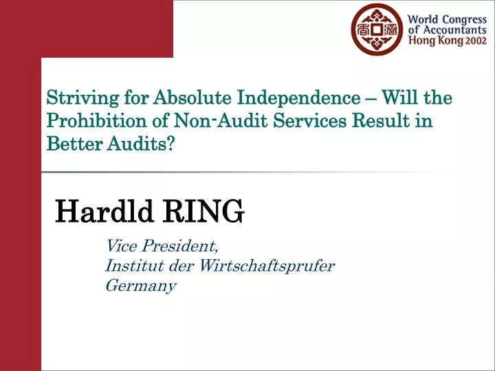 PPT - Hardld RING PowerPoint Presentation, free download - ID:6070030