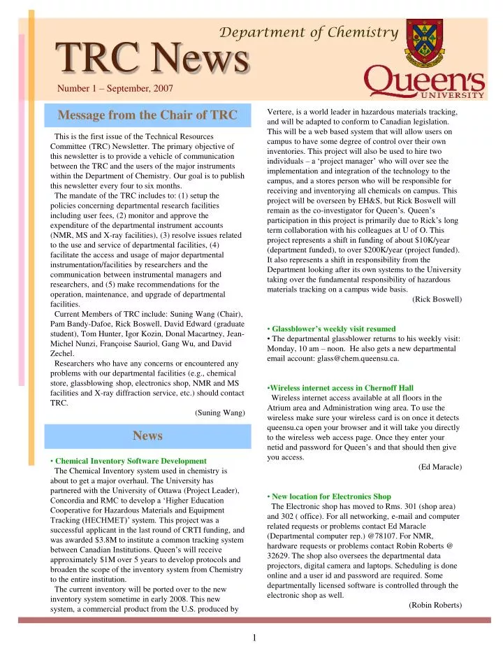 PPT - TRC News PowerPoint Presentation, free download - ID:6070098