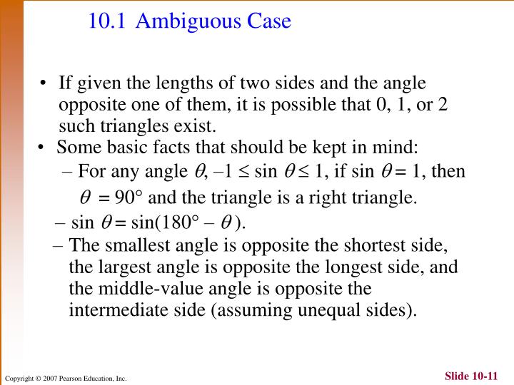 PPT - Chapter 10: Applications of Trigonometry; Vectors PowerPoint ...