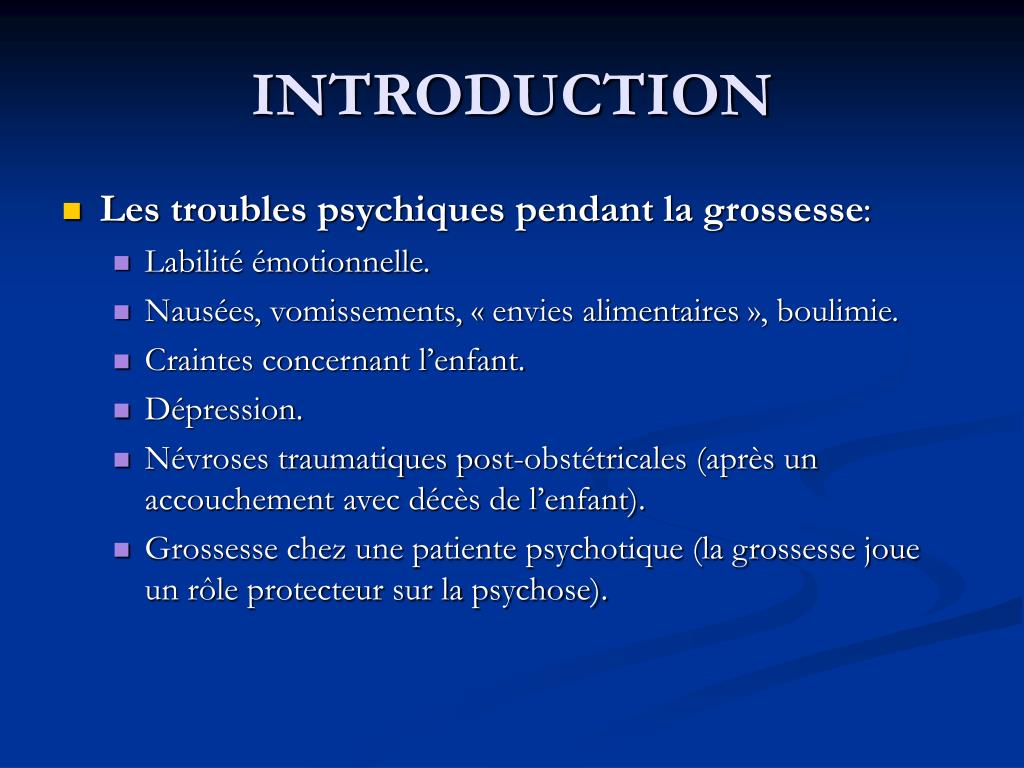 PPT - LA PSYCHOSE PUERPERALE PowerPoint Presentation, free download ...