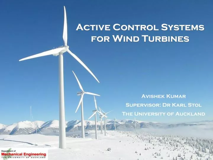 PPT - Active Control Systems for Wind Turbines PowerPoint Presentation ...