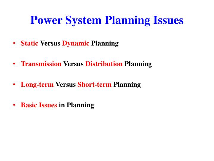 PPT - Power System Planning, Basic Principles PowerPoint Presentation ...