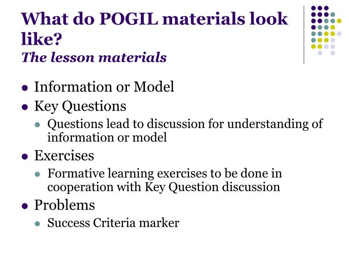 PPT - Process Oriented Guided Inquiry Learning PowerPoint Presentation ...