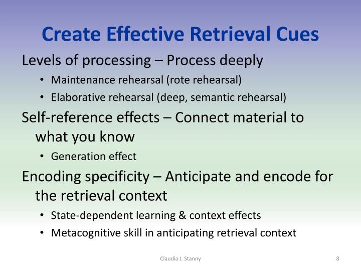 PPT - Memory Strategies & Metacognition PowerPoint Presentation - ID ...
