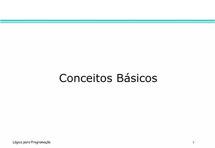 PPT - Conceitos Básicos PowerPoint Presentation, free download - ID:6072215