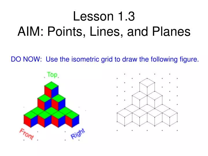 PPT - Lesson 1.3 AIM: Points, Lines, and Planes PowerPoint Presentation ...