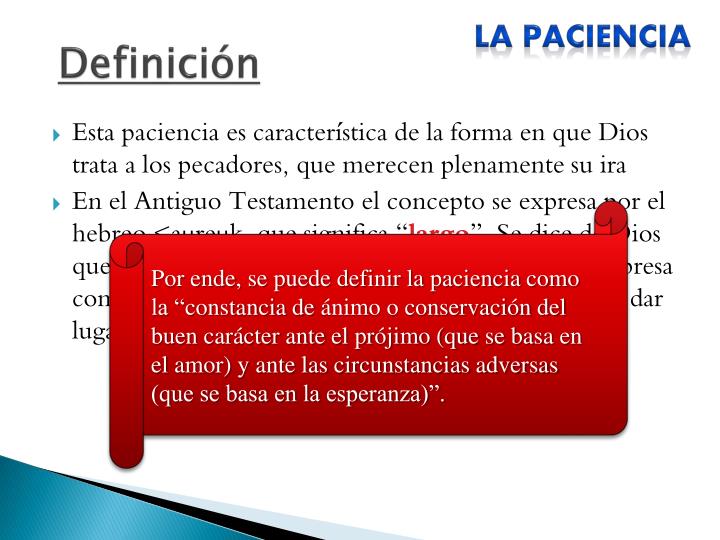 PPT - La Paciencia PowerPoint Presentation - ID:6072621