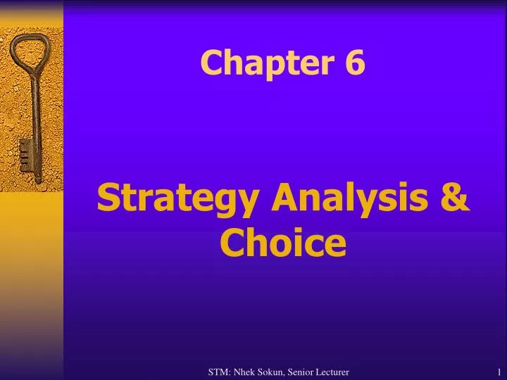 PPT - Chapter 6 Strategy Analysis & Choice PowerPoint Presentation - ID ...