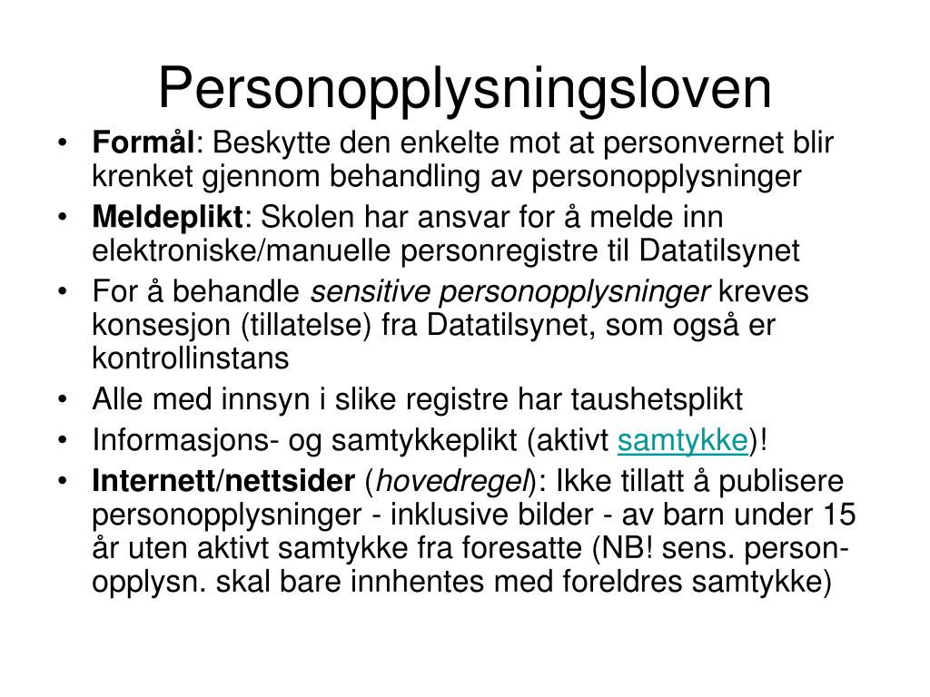 PPT - Personvern og opphavsrett PowerPoint Presentation, free download ...